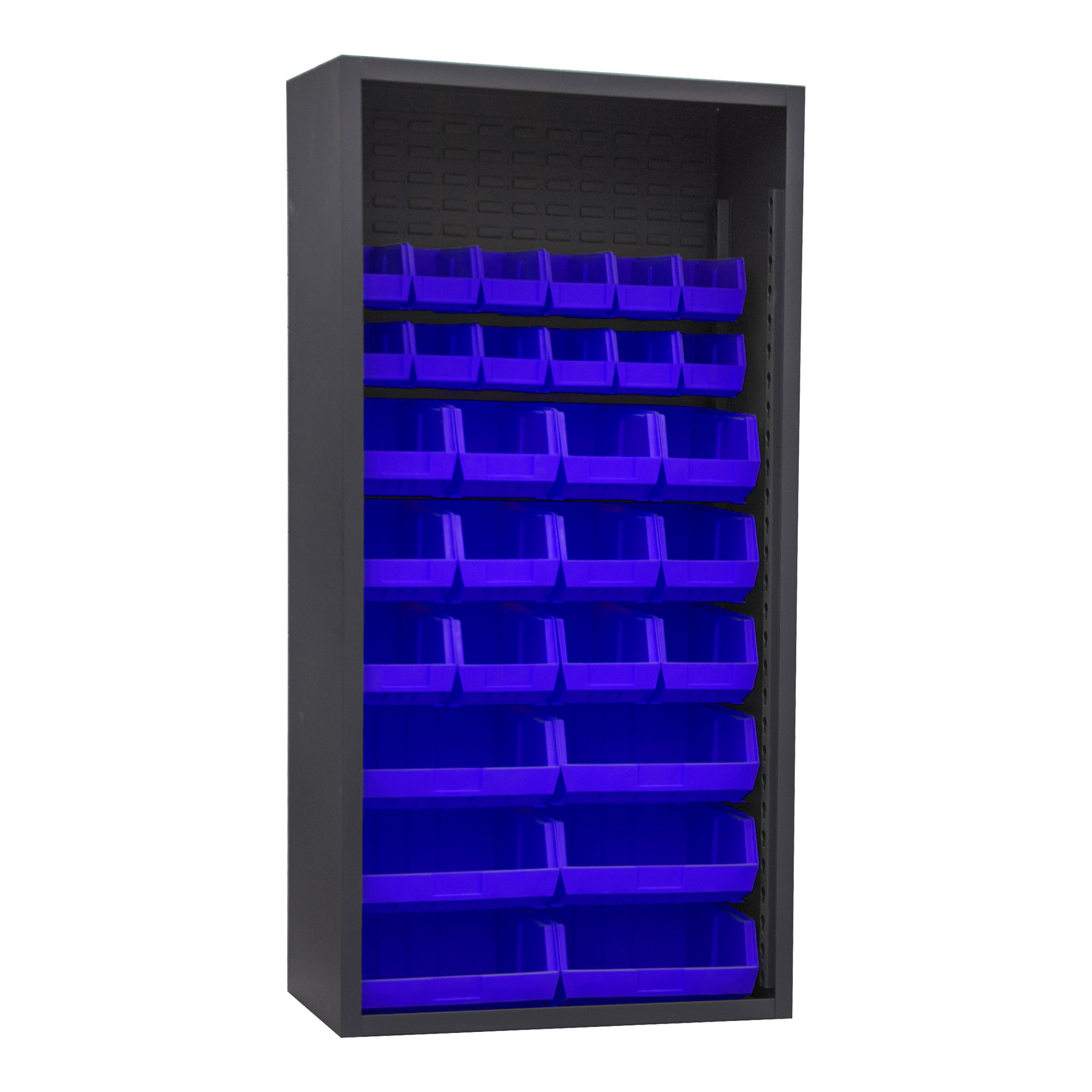 Rebrilliant Racette 60" H x 36" W x 18.31" D Enclosed Shelving Unit ...