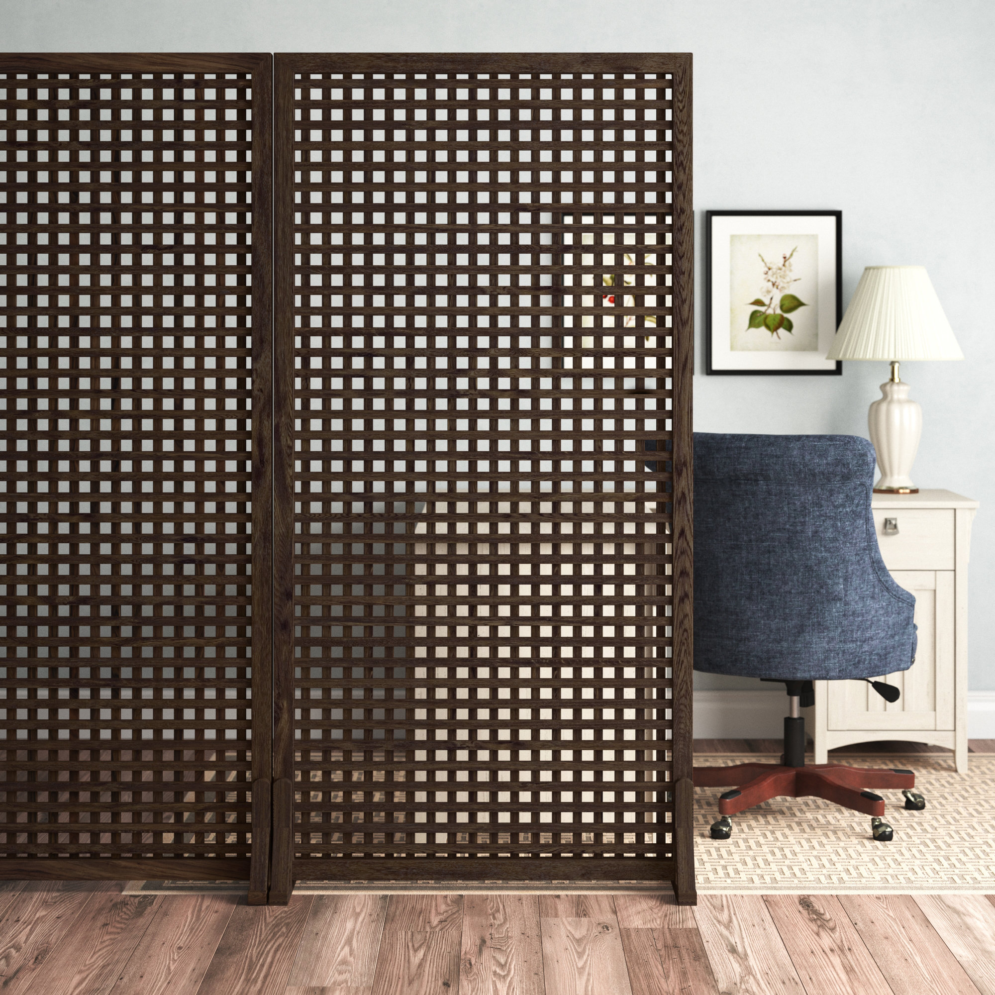 Porpora 36'' W x 72'' H Solid Wood Single Panel Room Divider | Wayfair