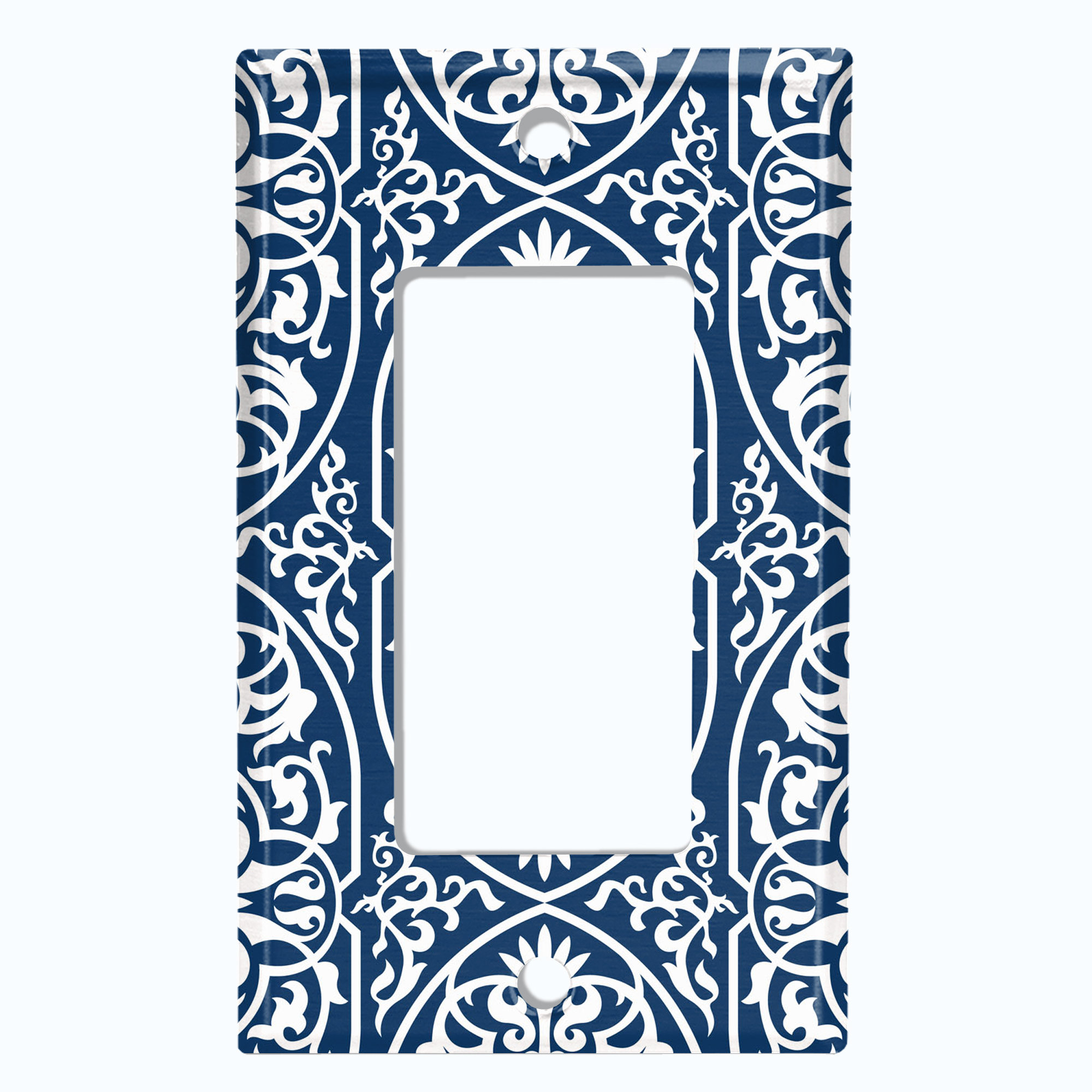 WorldAcc Vintage Elegant Tile 1-Gang Rocker Wall Plate | Wayfair