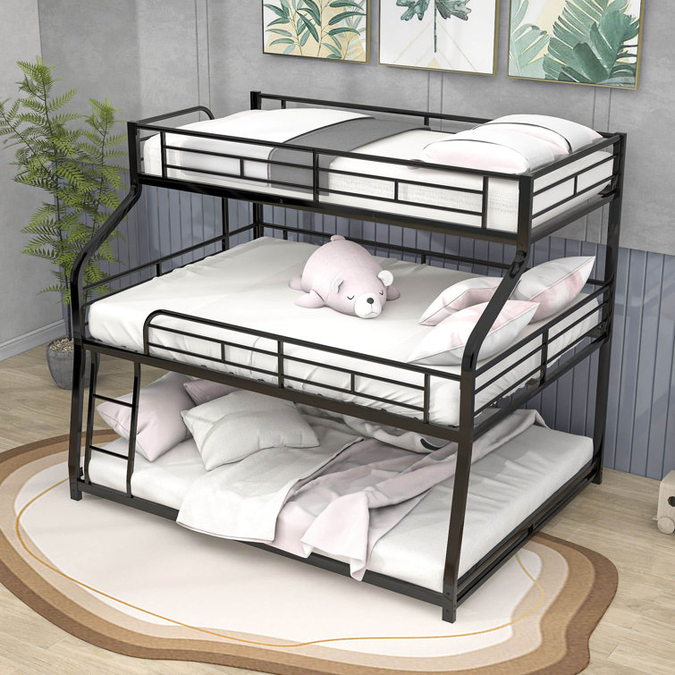 Isabelle & Max™ Twin XL over Full XL over Queen Triple Bunk Bed | Wayfair