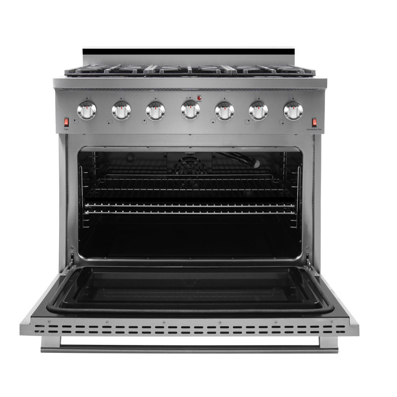 NXR Professional Ranges 36" 5.5 Cubic Feet Gas Freestanding Convection ...