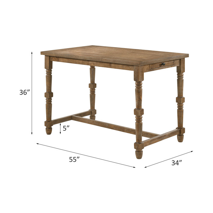 Ophelia & Co. Maubara Counter Height Trestle Dining Table | Wayfair