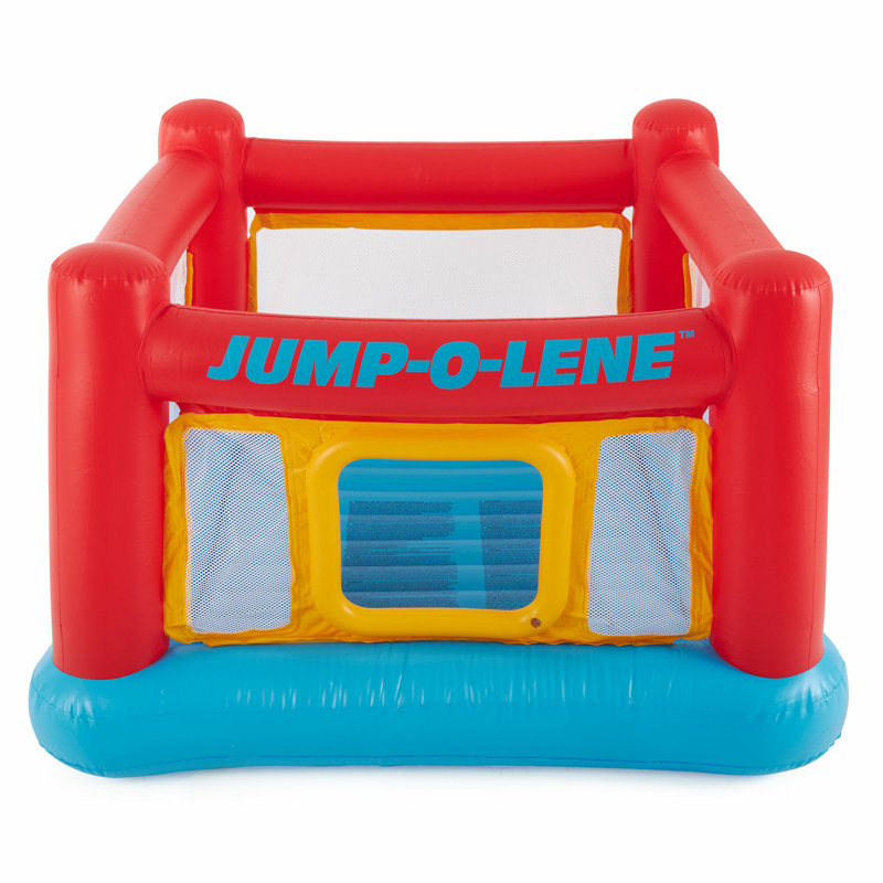 Intex Inflatable Jump-O-Lene Trampoline Bounce House with Crawl-Thru ...
