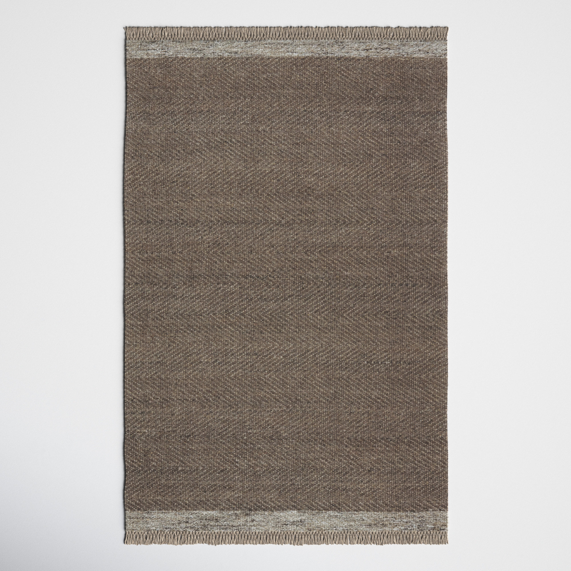Joss & Main Wisteria Handmade Flatweave Light Brown/Gray Rug | Wayfair