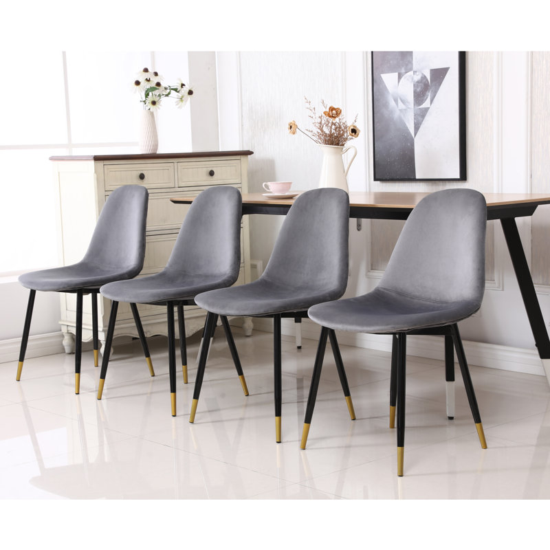 Everly Quinn Cochrane Solid Back Side Chair & Reviews | Wayfair