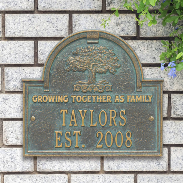 Whitehall Products 3-Line Wall Address Plaque & Reviews | Wayfair