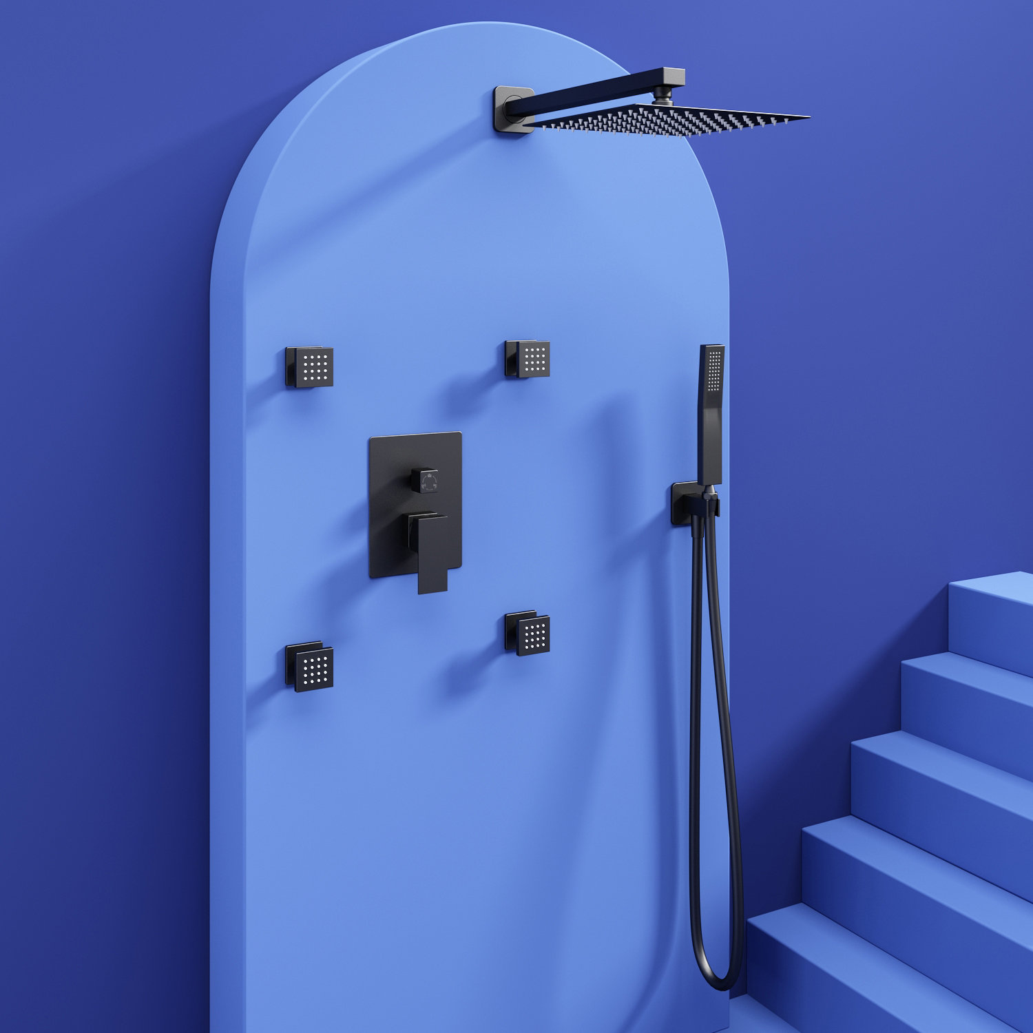 OMFG Shower Body Sprays System with Rough-in Valve | Wayfair