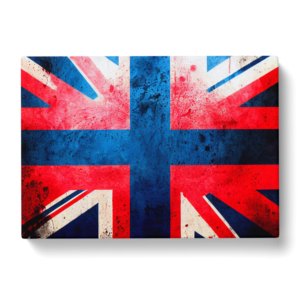 Maturi Painted Union Jack Flag Vol.1 Abstract | Wayfair.co.uk