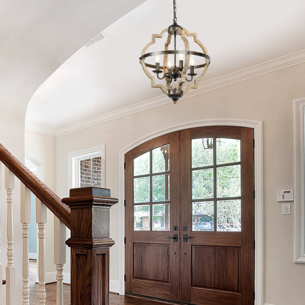 Ophelia & Co. Pollak 6 - Light Dimmable Lantern Geometric Chandelier ...