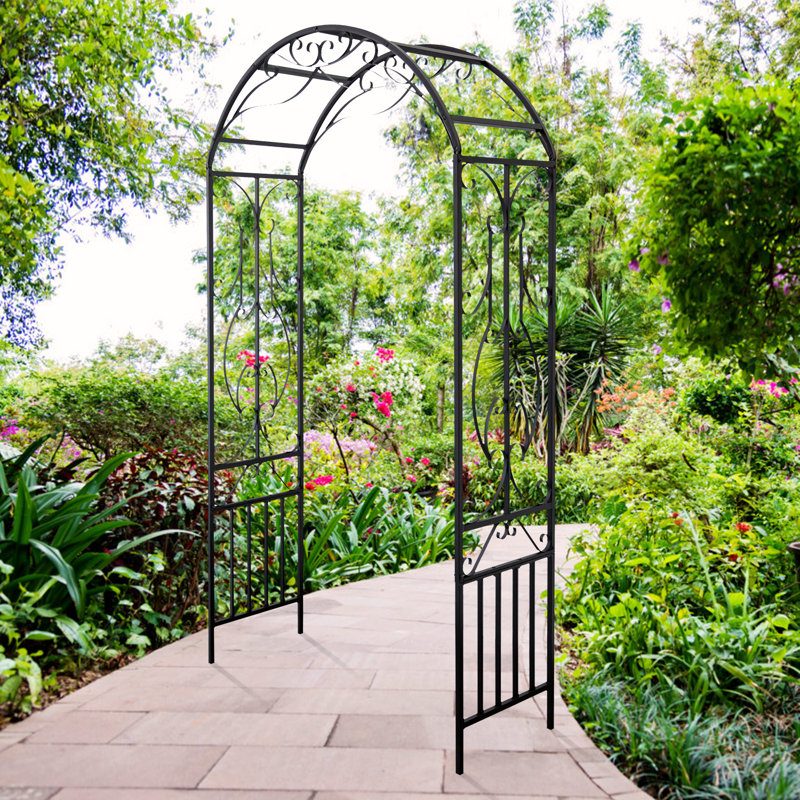 Kinbor 47" W x 17.3" D Iron Arbor & Reviews | Wayfair