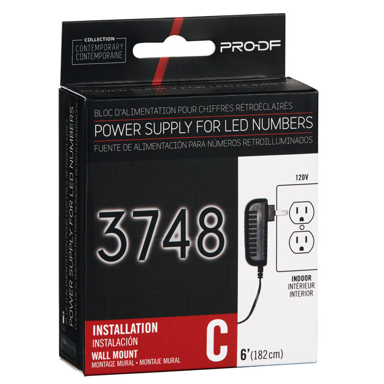 PRO-DF LED House Number Power Cord | Wayfair