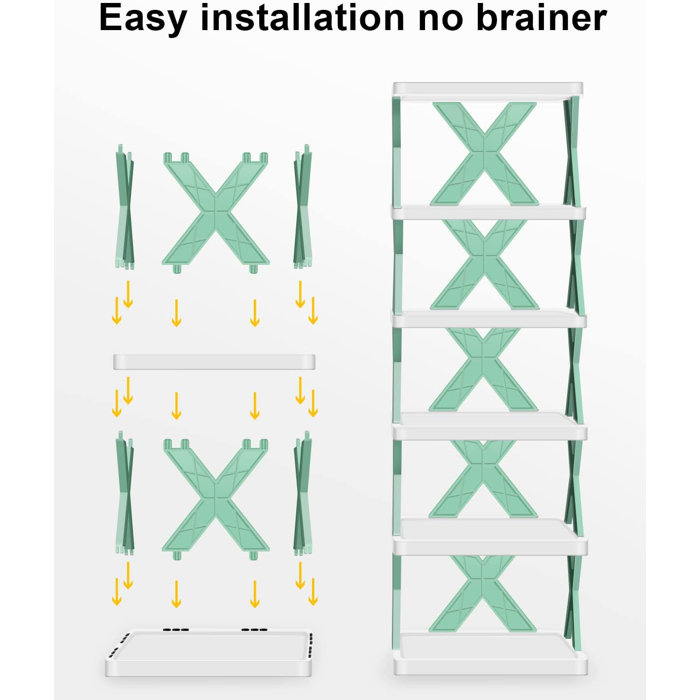 Latitude Run® 6 Pair Stackable Shoe Rack | Wayfair