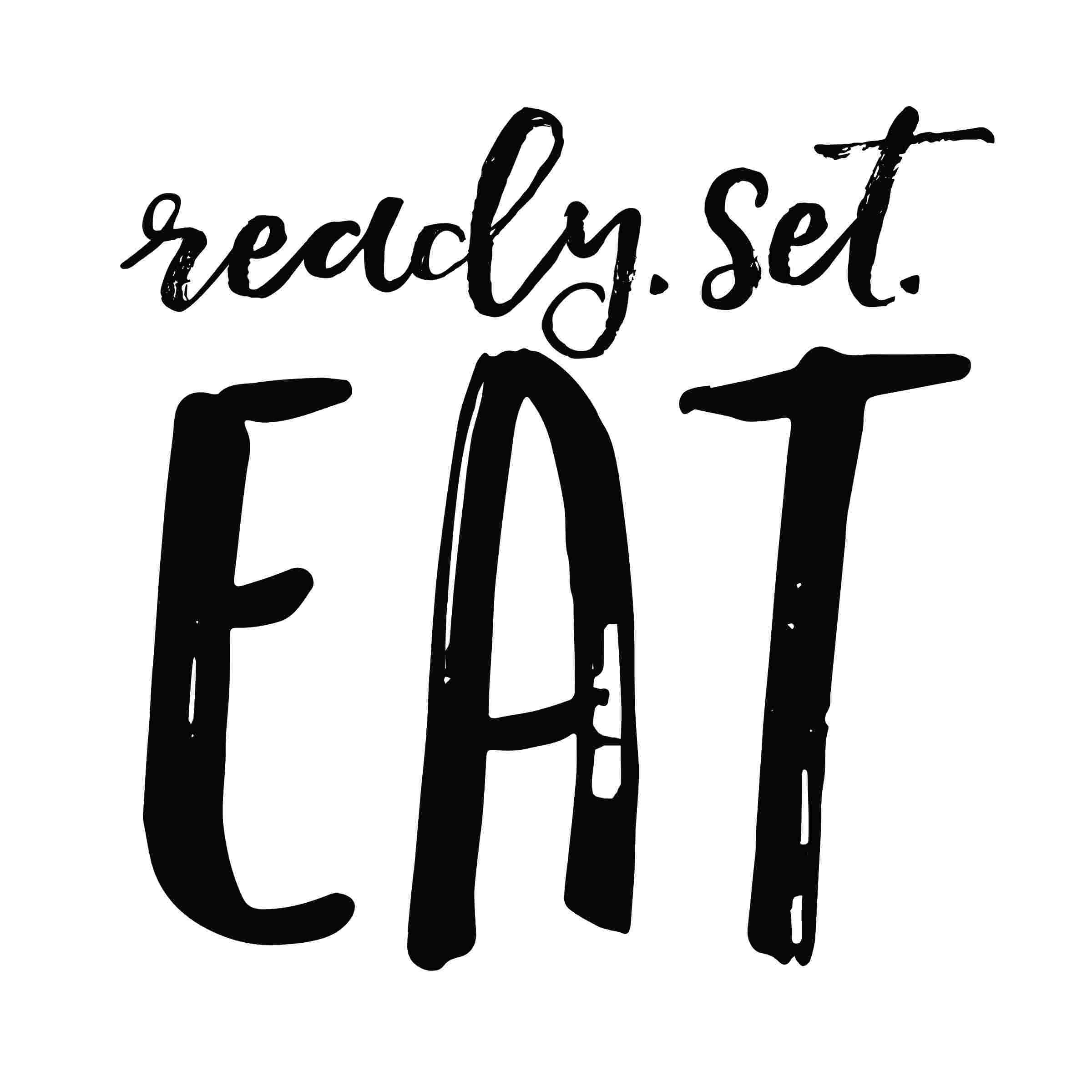Trinx Ready Set Eat - Wrapped Canvas Textual Art | Wayfair