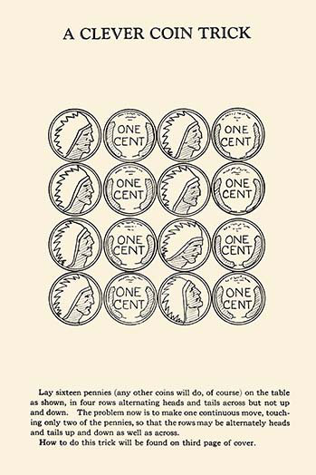 Buyenlarge A Clever Coin Trick 16 Pennies Graphic Art | Wayfair