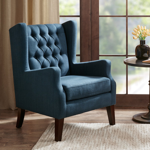 Button-tufted-wing-back-chair | Wayfair