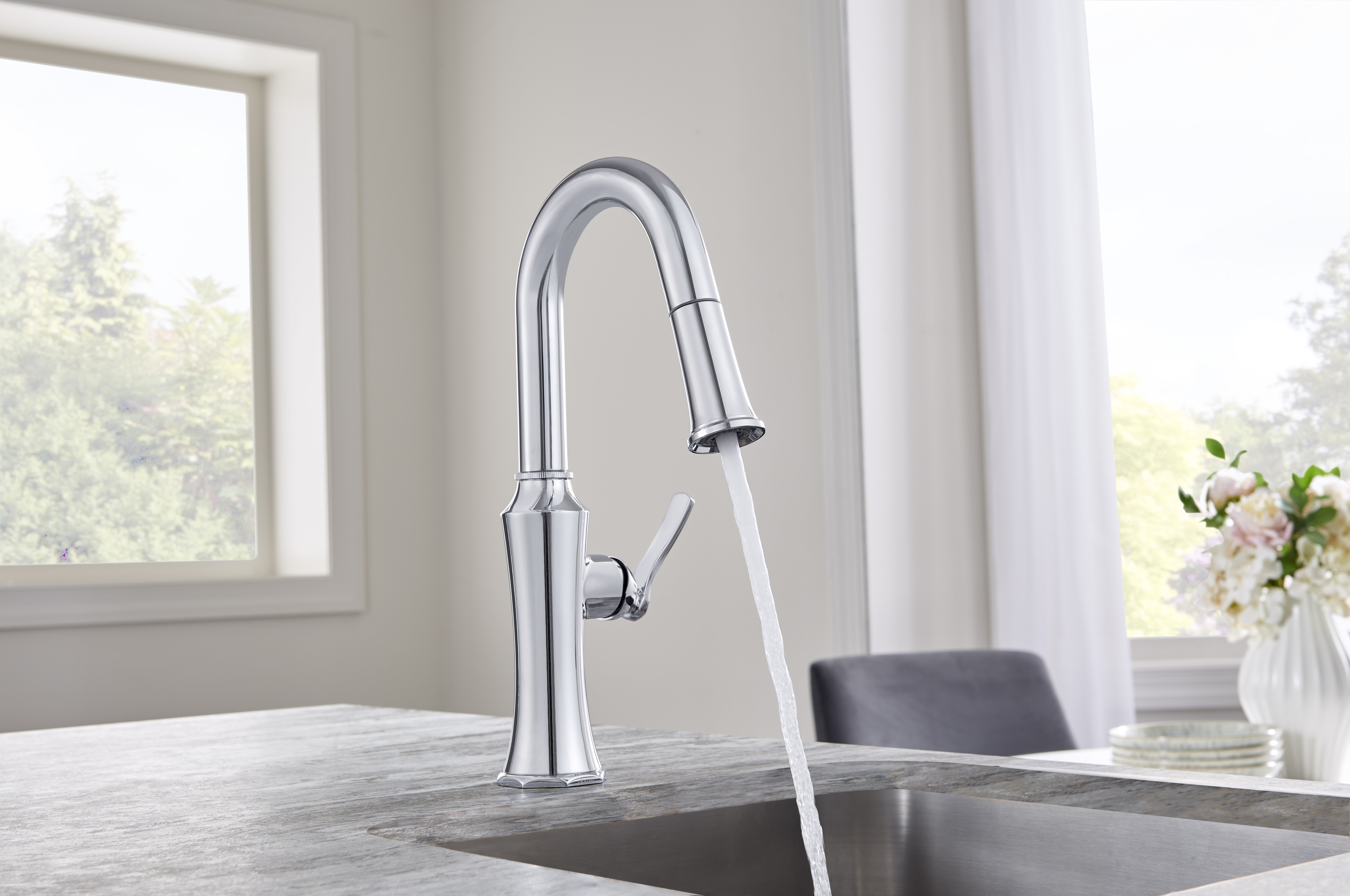 Gerber Draper Pull Down Kitchen Faucet & Reviews | Wayfair