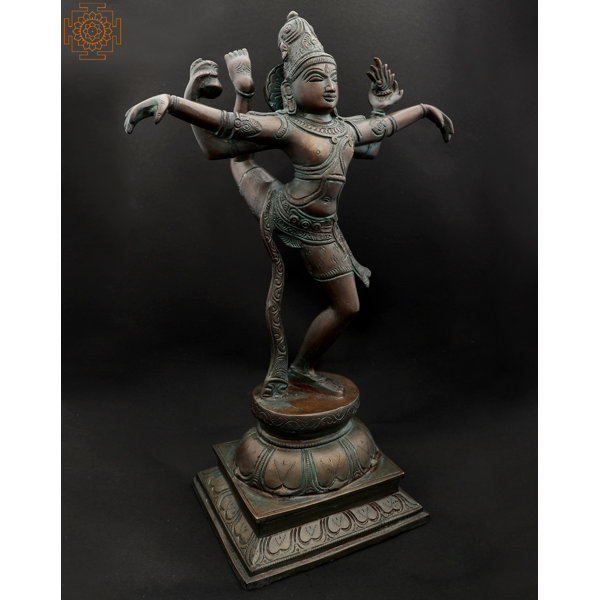 Exotic India Ananda Tandava Shiva Figurine | Wayfair