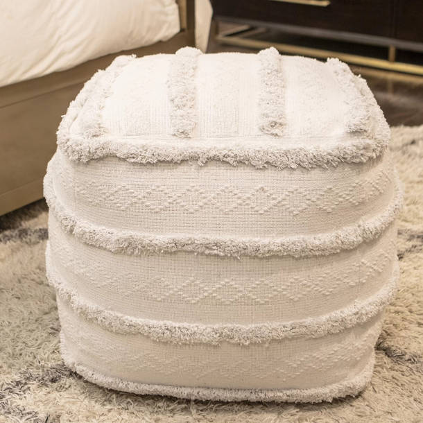 Darya Home Upholstered Pouf | Wayfair