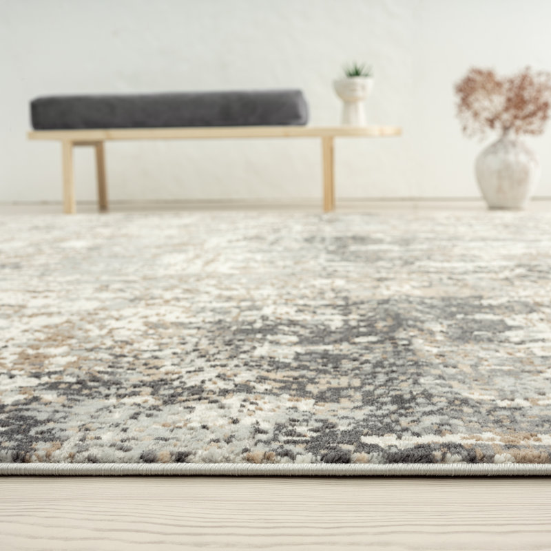 17 Stories Broshous Gray/Brown Rug & Reviews | Wayfair