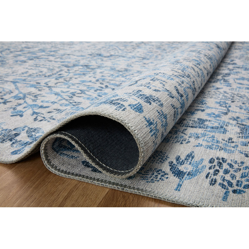 Rifle Paper Co. X Loloi Maison Grove Blue Area Rug & Reviews | Wayfair