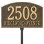 Old Century Forge Legacy 2-Line Lawn Address Sign & Reviews | Wayfair