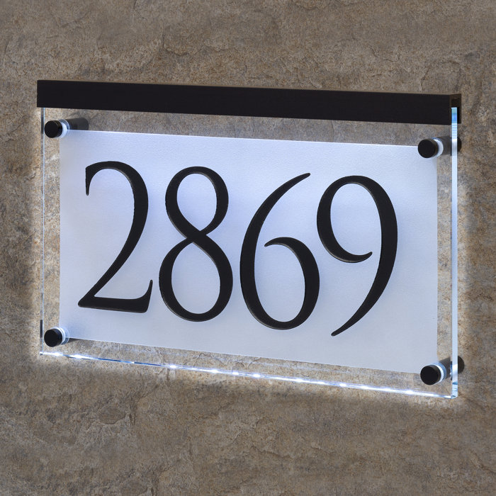 Whitehall Products 1-Line Address Plaque & Reviews | Wayfair
