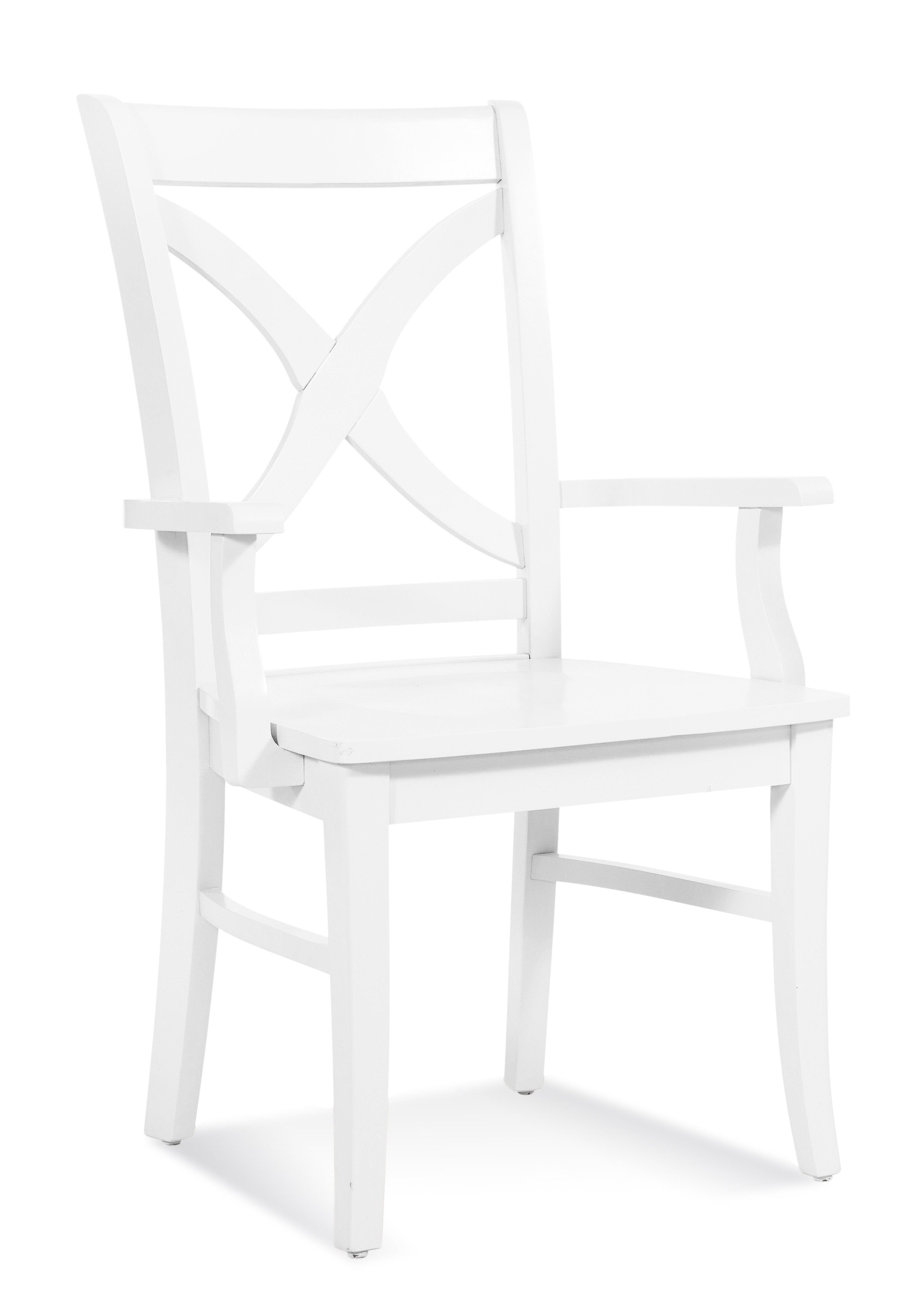 Braxton Culler Hues Solid Wood Cross Back Arm Chair & Reviews | Wayfair