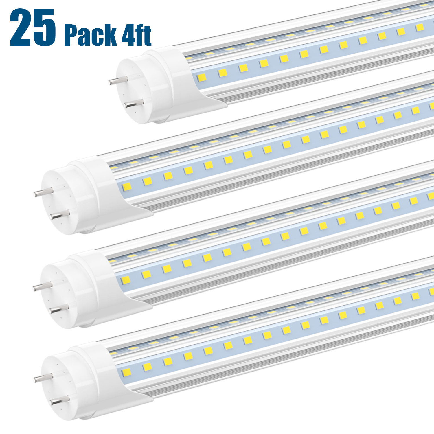 JESLED 28 Watt (280 Watt Equivalent), T8 LED Non-Dimmable Light Bulb ...