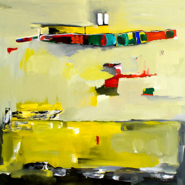 Orren Ellis Robin Faye Gates Abstract Yellow by Robin Gates - Wrapped ...