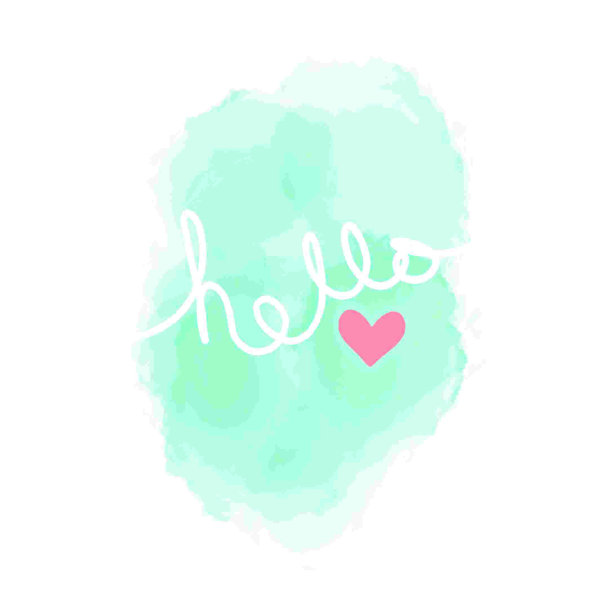 Trinx Cotton Candy Hello - Wrapped Canvas Print | Wayfair