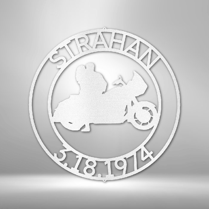 Trinx Evynn Motorcycle 9 Steel Sign Wall Decor | Wayfair