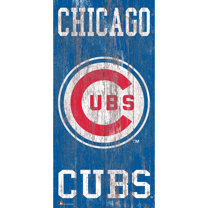 Fan Creations Chicago Cubs On Wood Graphic Art & Reviews | Wayfair