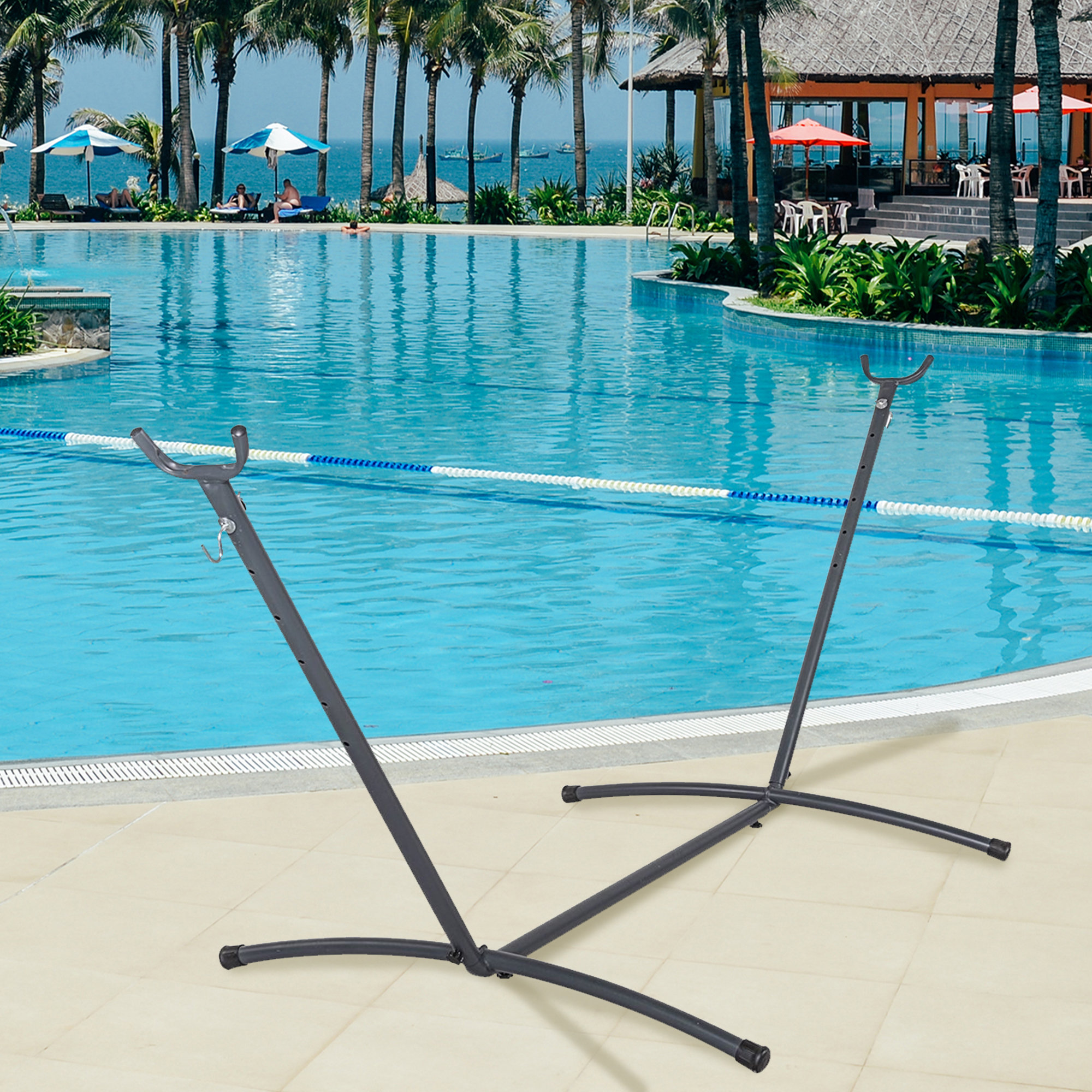 Arlmont & Co. Satler Metal Hammock Stand | Wayfair
