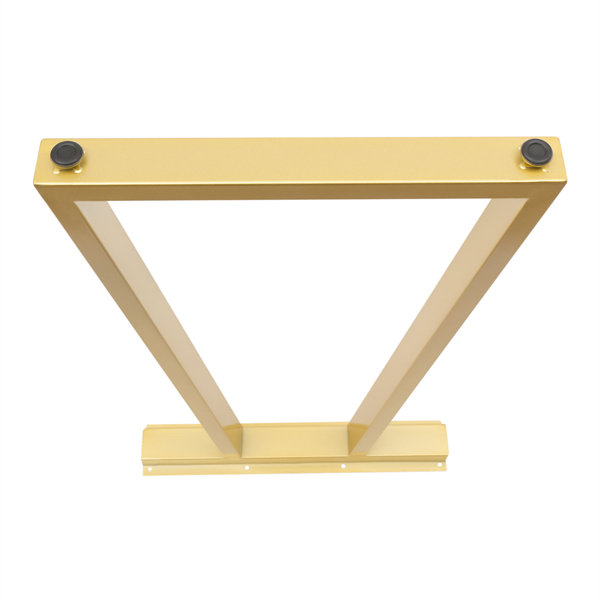 Everly Quinn Metal Gold Table Legs 28''Inch Furniture Legs White | Wayfair