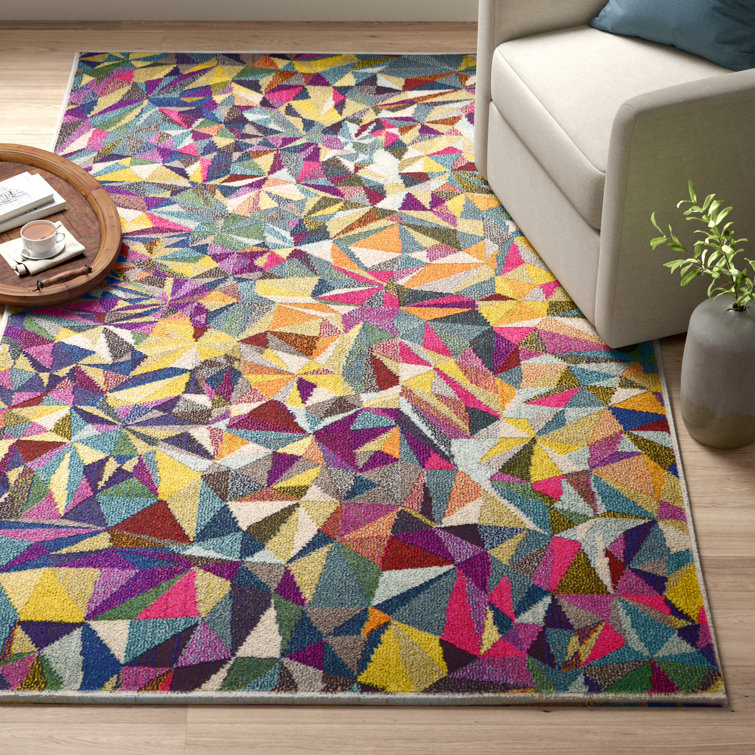 Wade Logan® Jesusa Geometric Multi-Colored Area Rug & Reviews | Wayfair