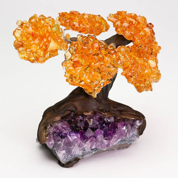 Astro Gallery of Gems Large Amethyst Clustered Gemstone Tree on ...