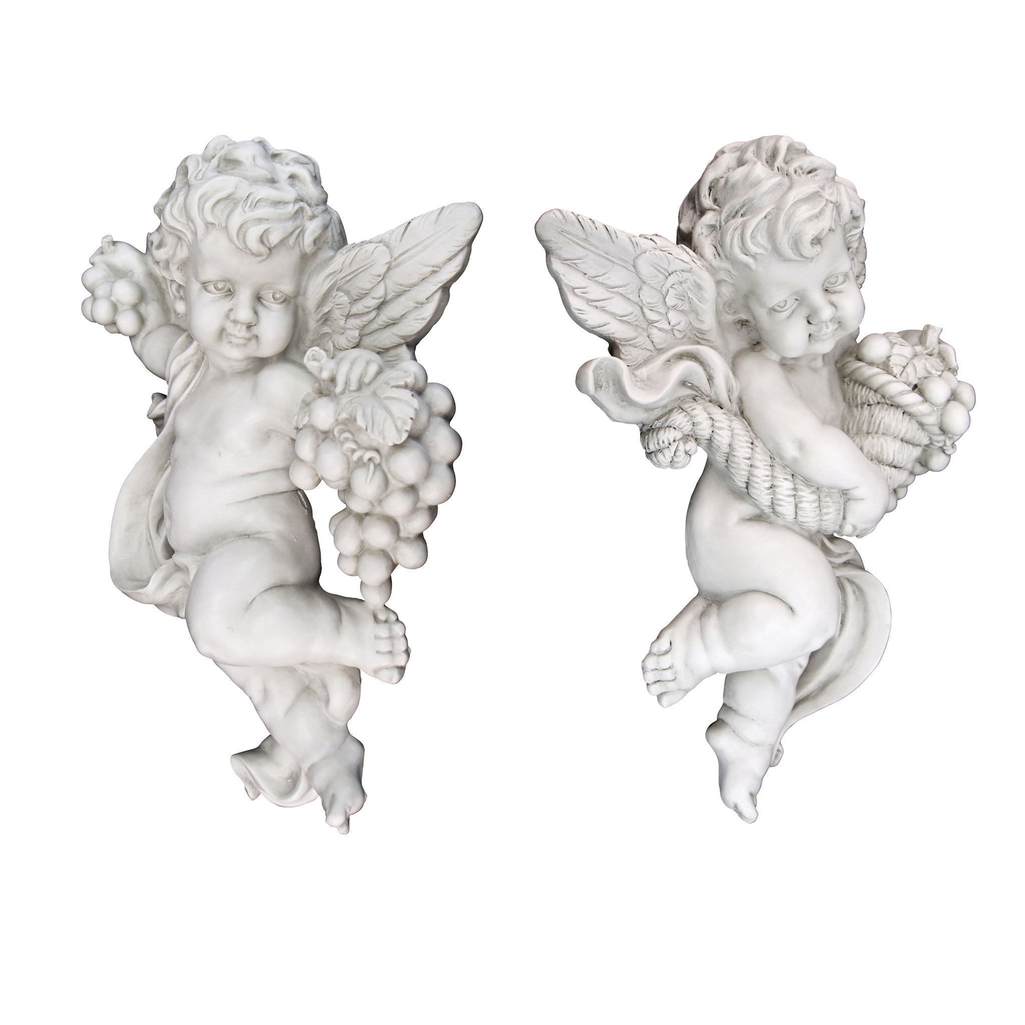 Design Toscano 2 Piece Cherub Harvest Wall Décor Set & Reviews | Wayfair