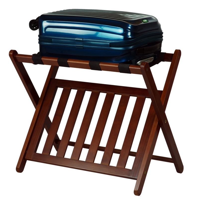 Casual Home Folding Wood Luggage Rack & Reviews | Wayfair