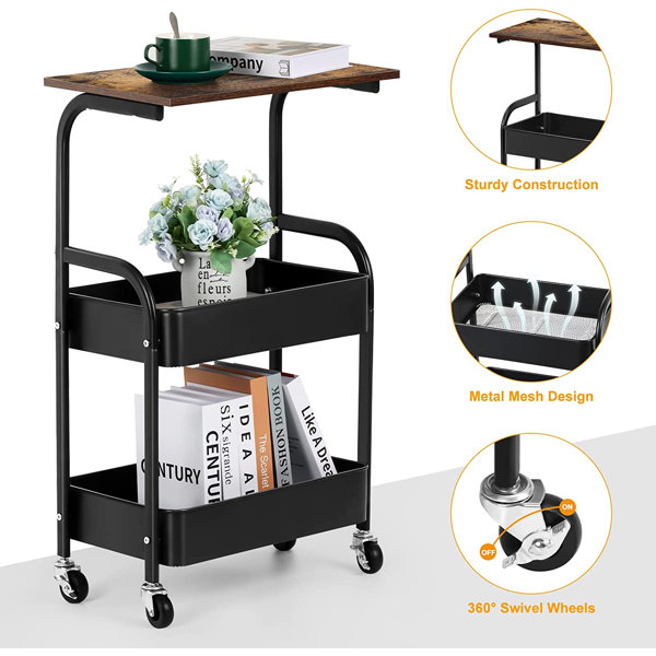 Haitral 3-Tier Slim Utility Cart & Reviews | Wayfair
