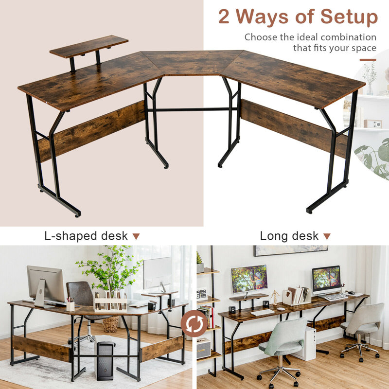 17 Stories 88.5'' Desk | Wayfair
