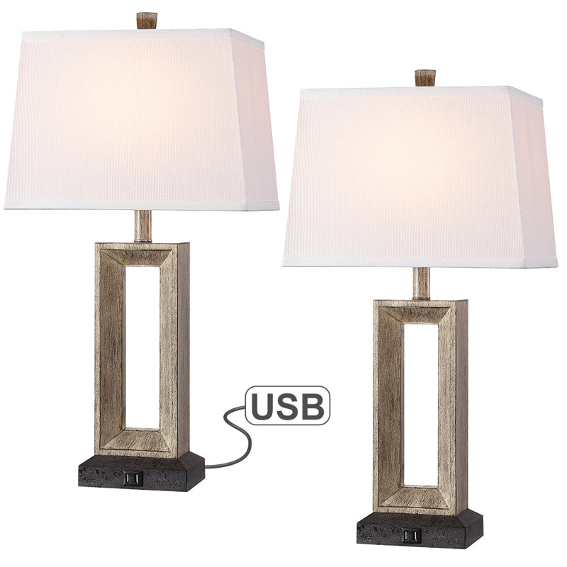 Laurel Foundry Modern Farmhouse Tapscott USB Table Lamp & Reviews | Wayfair