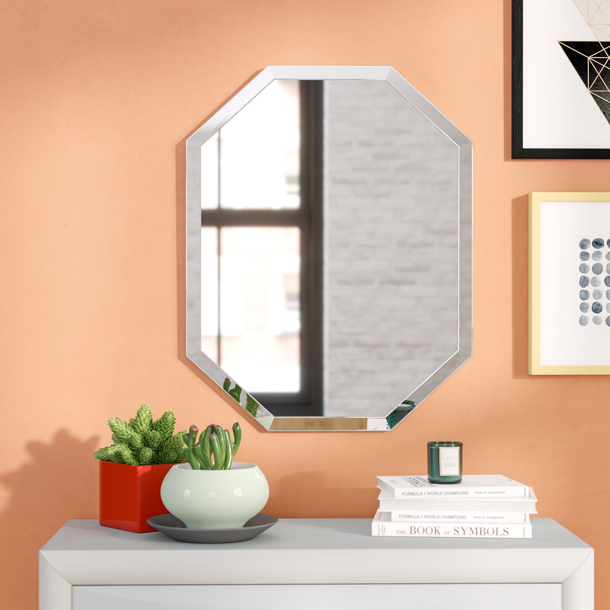 Wrought Studio Luqman Asymmetrical Wall Mirror & Reviews | Wayfair