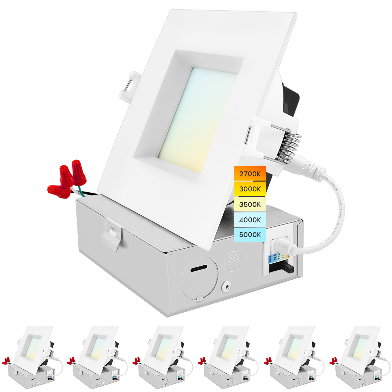 Luxrite 3" Ultra Slim Tunable CCT New Construction IC Rated LED Canless ...