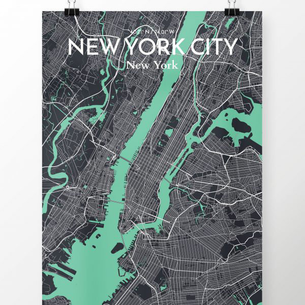 OurPoster.com New York City Map - Panoramic Graphic Art - Wayfair Canada