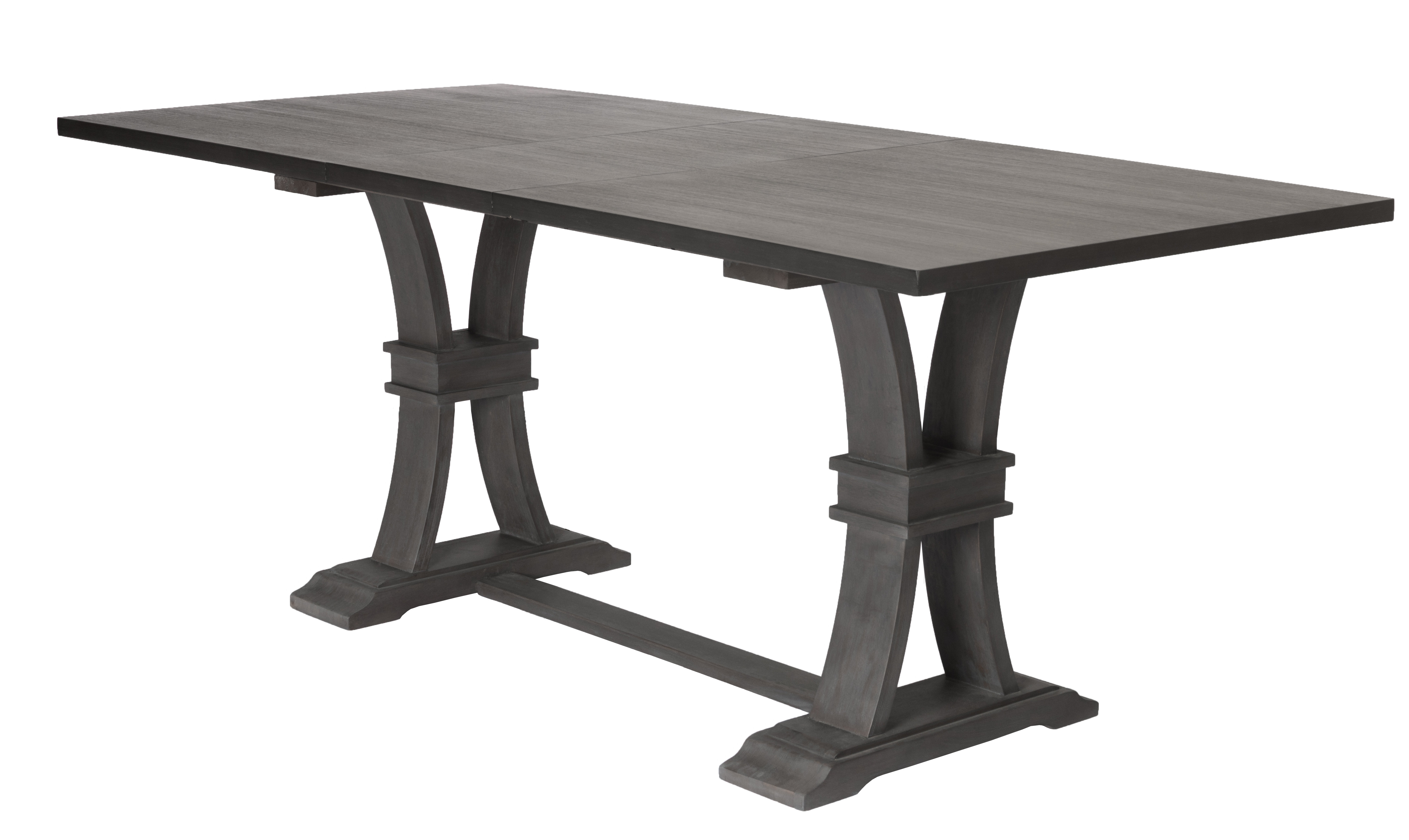 Gracie Oaks Noemi Counter Height Extendable Trestle Dining Table | Wayfair