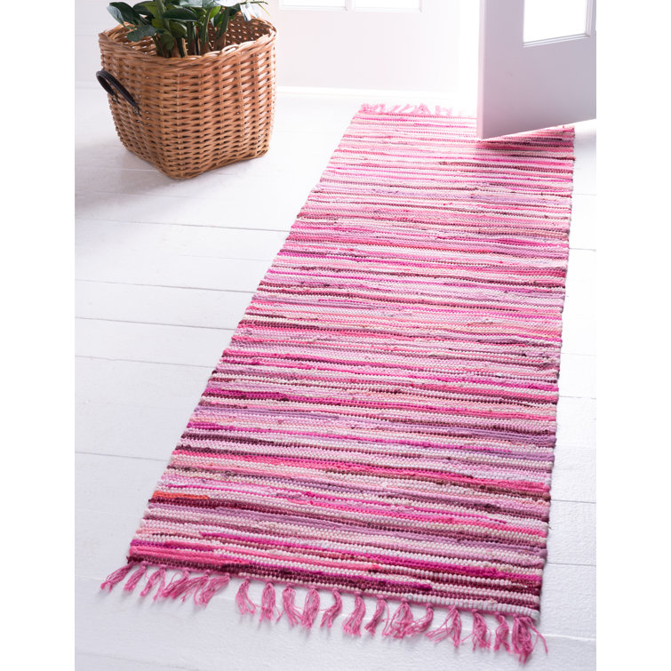 Highland Dunes Pritchard Geometric Handmade Handwoven Cotton Area Rug ...