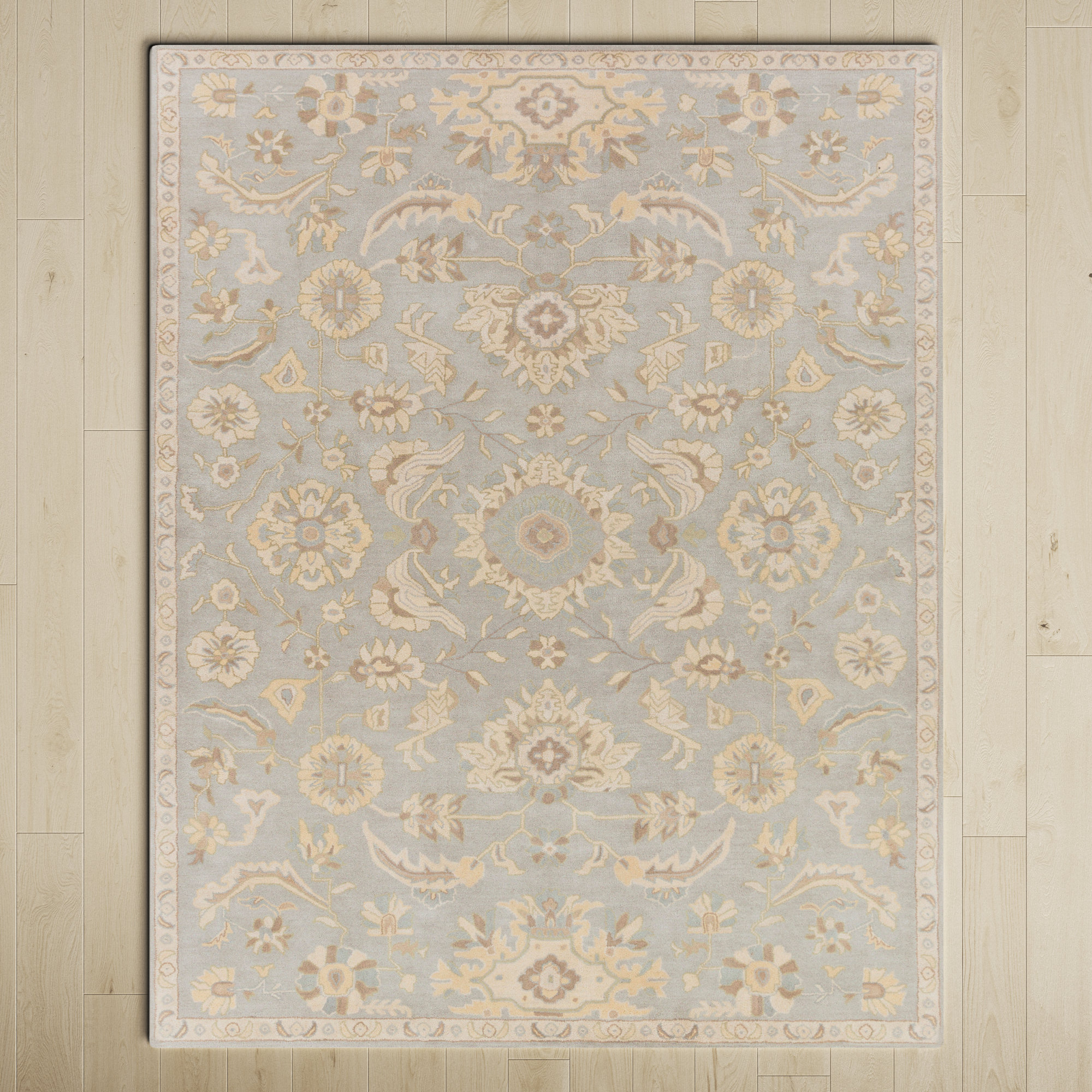 Birch Lane™ Arden Handmade Wool Gray/Beige/Olive/Camel/Khaki Rug ...