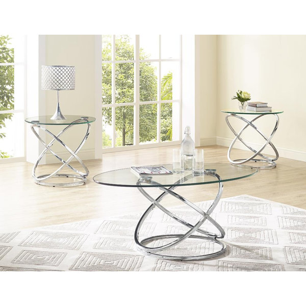 Silver-mirror-coffee-table-set | Wayfair