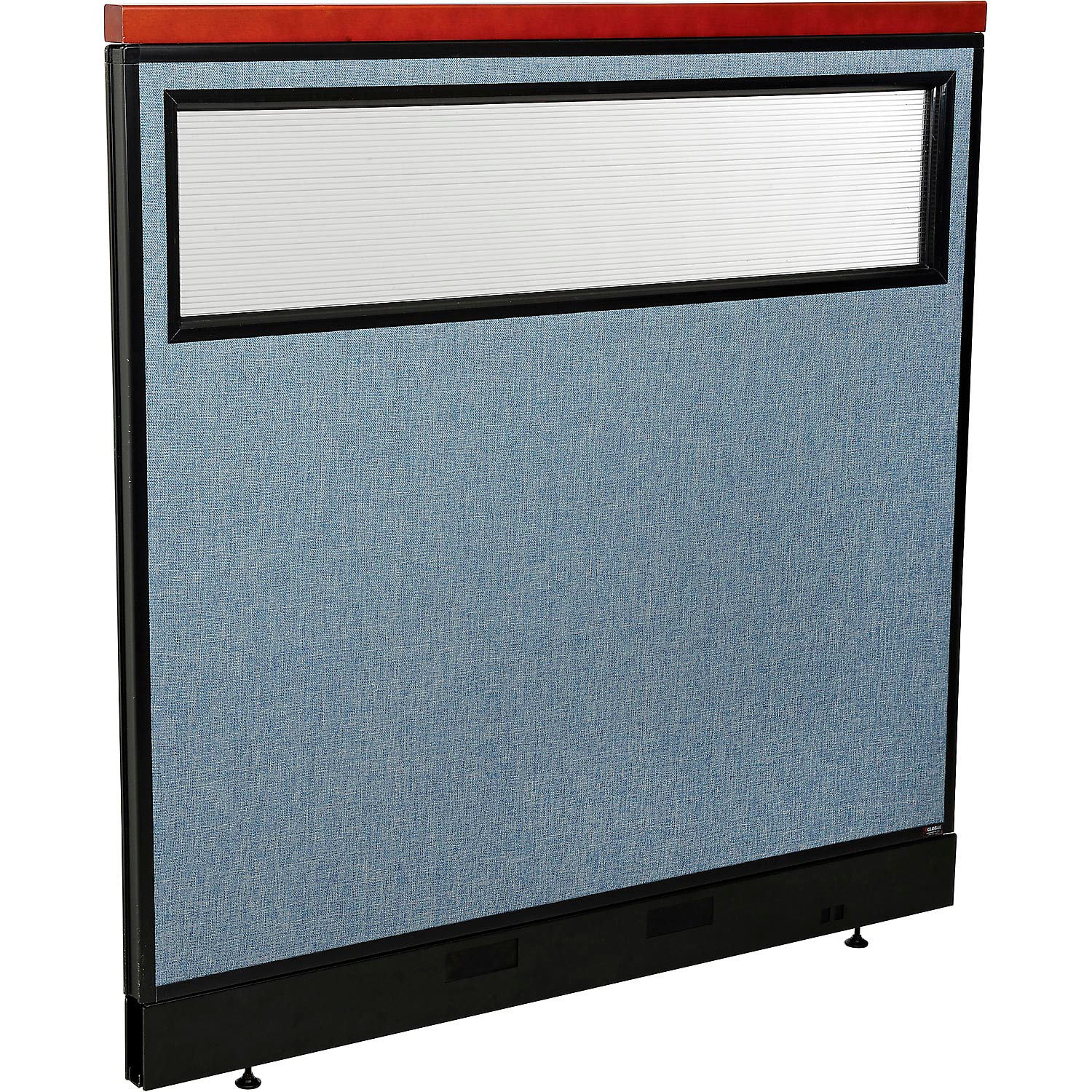 Interion Deluxe Blue Office Partition Pane With Partial Window ...