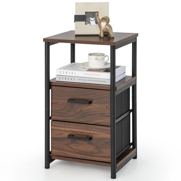 Ebern Designs Kolt Steel Nightstand | Wayfair